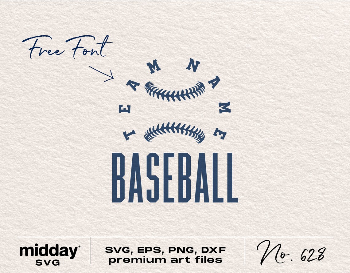 Baseball Team Svg Team Template Ai Eps Svg Png Dxf Baseball | Etsy
