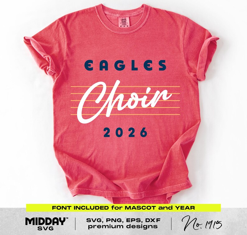 Choir Team SVG Template, 70s School Spirit Style (digital Download) - Etsy