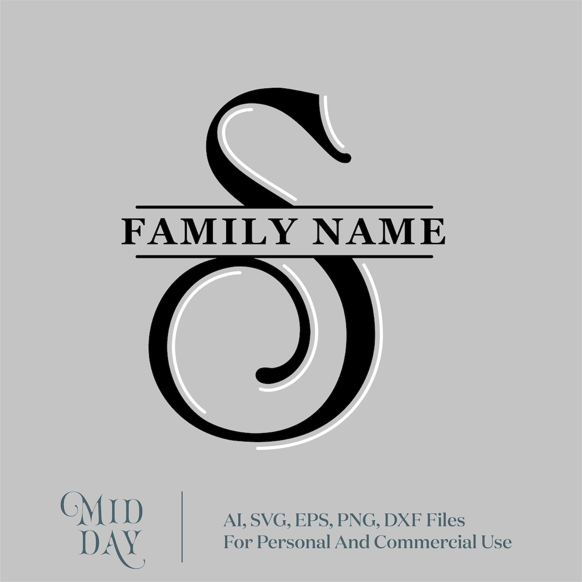Split S SVG Split Monogram S SVG Split Letter Monogram Svg - Etsy UK