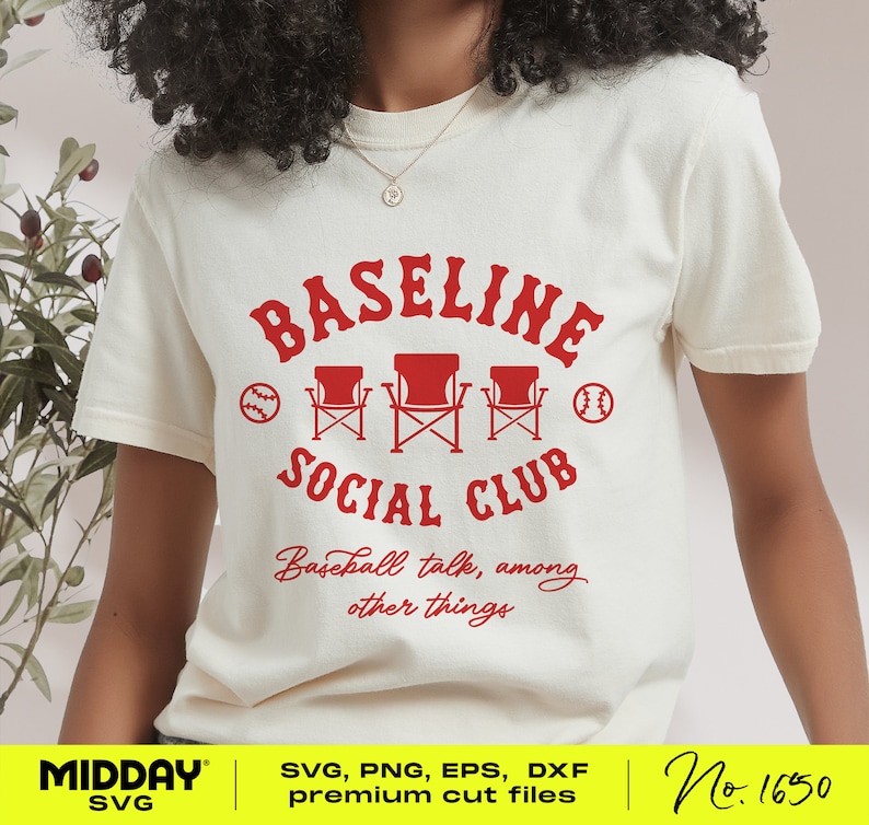 Baseline Social Club SVG PNG - Funny Baseball Mom or Dad Design ...
