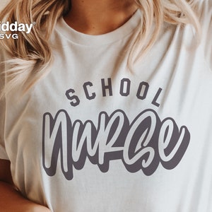 School Nurse Svg, Png Dxf Eps Ai, School Nurse Shirt, Design for ...