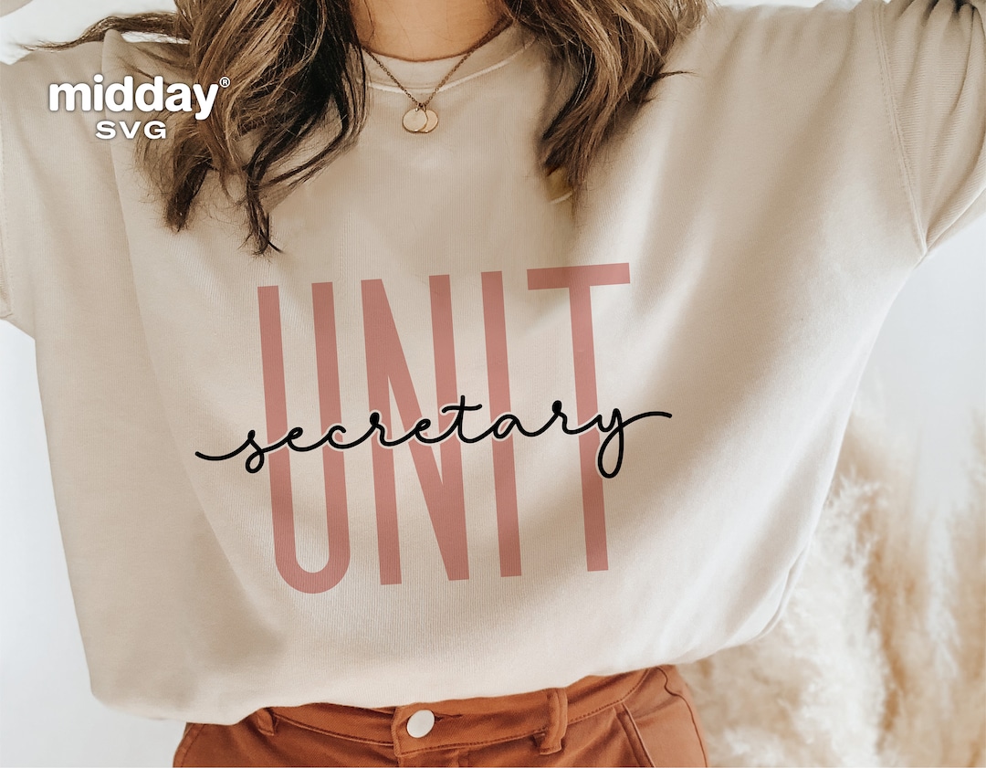 Unit Secretary Svg, Png Dxf Eps Ai, Cricut Cut File, Silhouette ...