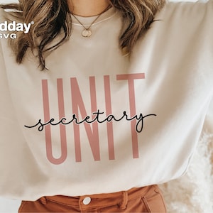 Unit Secretary Svg, Png Dxf Eps Ai, Cricut Cut File, Silhouette ...