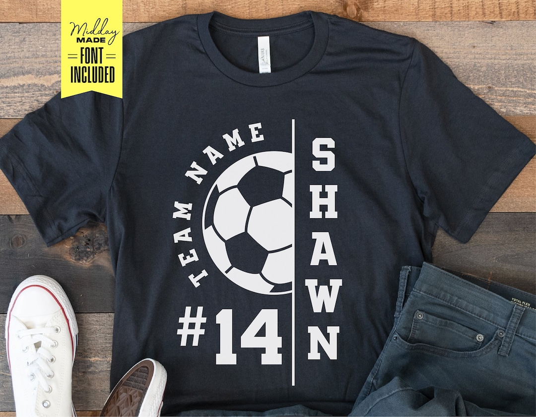 Soccer Team SVG, Soccer Player Template, Cricut Silhouette Cut File ...