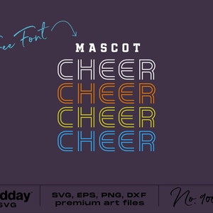 Retro Cheer Svg, Cheer Mom Svg, Png Dxf Eps, Cheerleader Svg, Cheer Mom ...