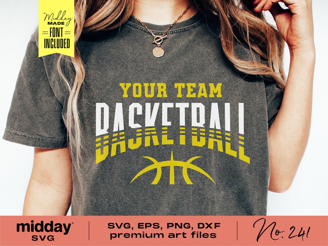 Basketball Team Template Svg Png Dxf Eps Team Shirts Team - Etsy