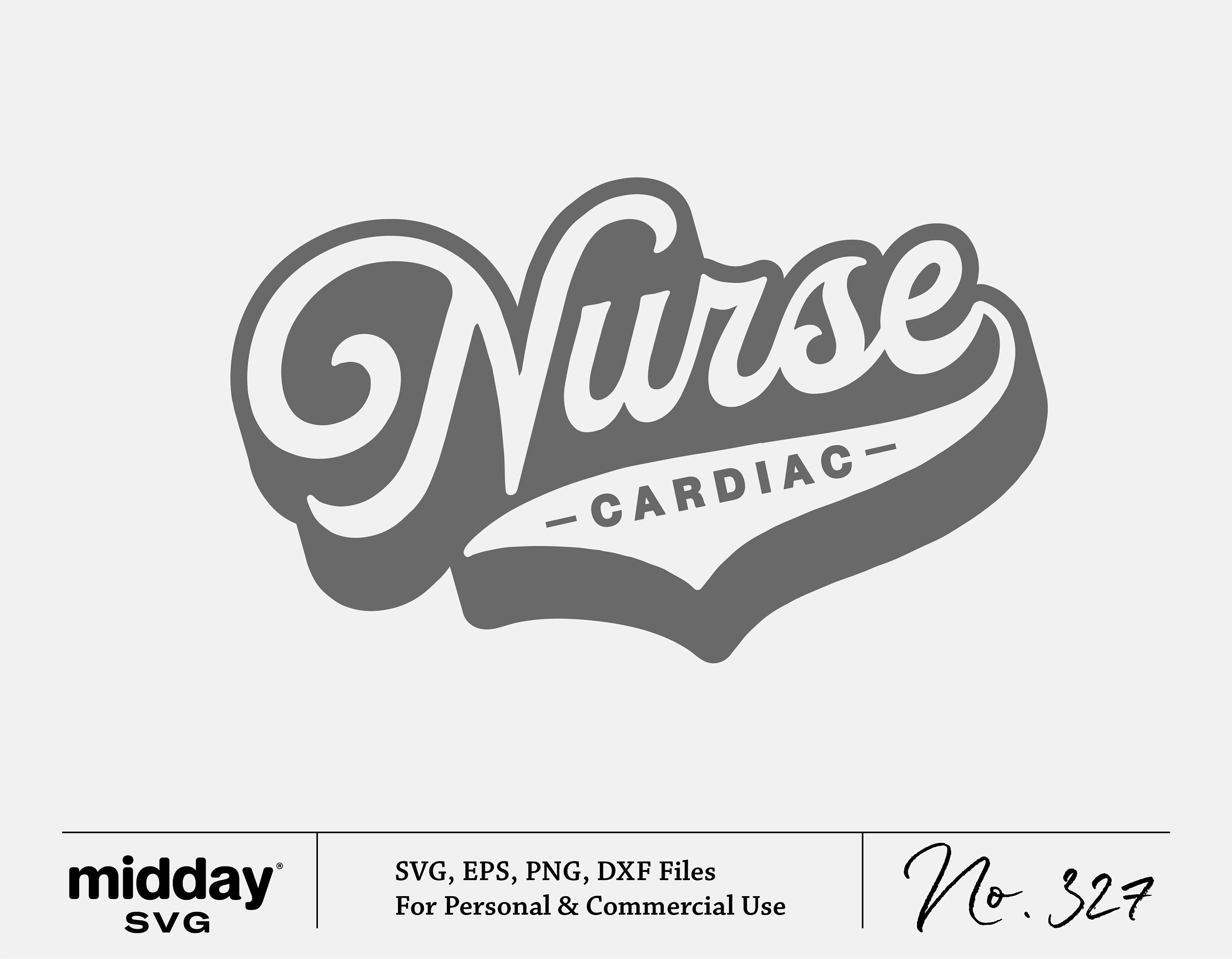 Cardiac Nurse svg Heart Nurse svg Decal Retro Cute Nurse Cut | Etsy