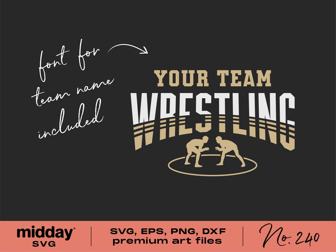 Wrestling Team Template Svg Png Dxf Eps Ai Team Shirts - Etsy