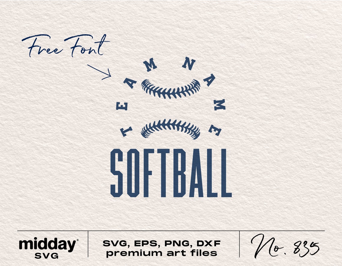 Softball Team Svg Softball Template Svg Softball Svg Cricut - Etsy