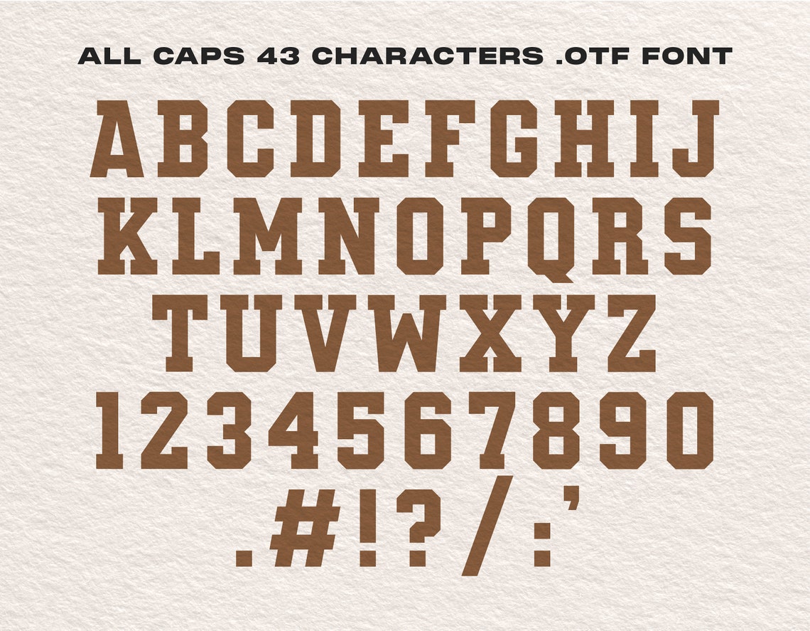 Rivalry Slab .OTF Font Sports Font Baseball Font Football - Etsy