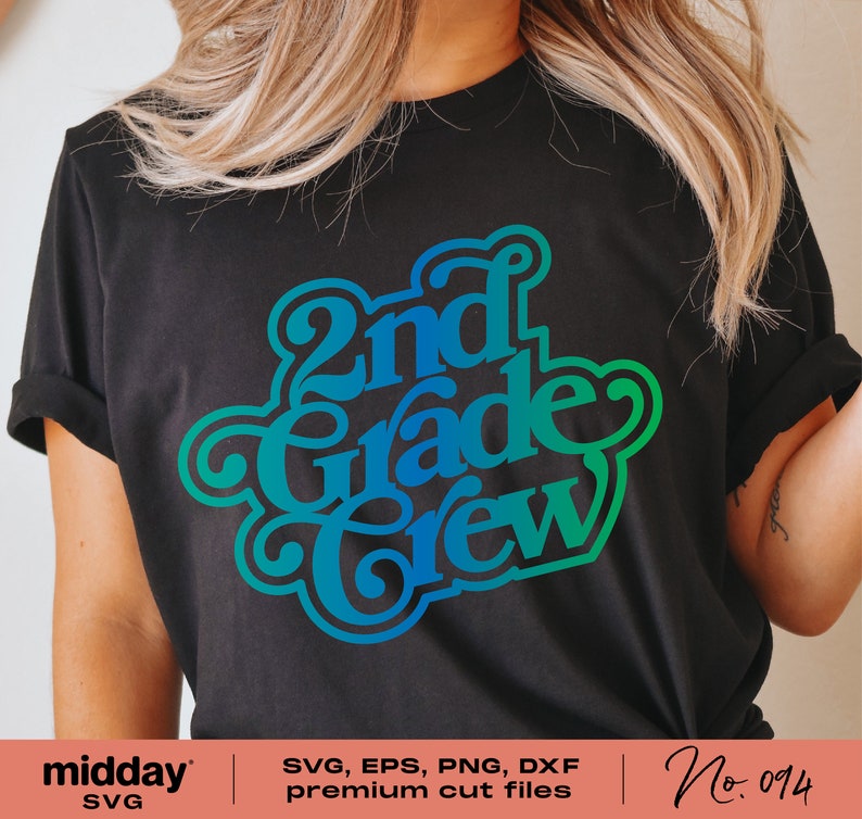 Second Grade Crew SVG, 2nd Grade Teacher Design (digital Download) - Etsy