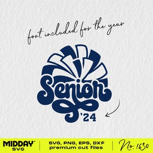 Cheer Senior Svg, Varsity Cheerleader Svg, 2024, Senior Cheer Team ...