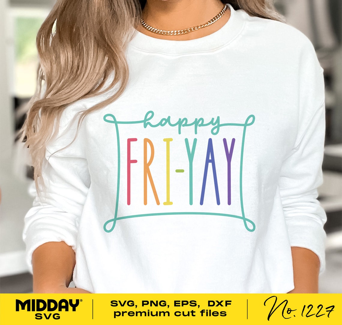 Happy Friyay SVG, Teacher Mom Life Design (digital Download) - Etsy