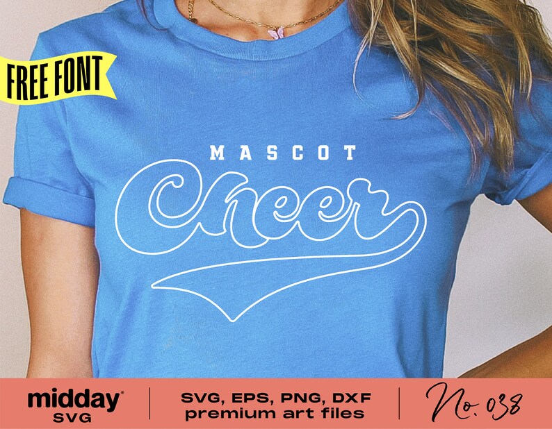 Cheerleading SVG Cheer Team Template Svg Dxf Png Eps Cricut - Etsy