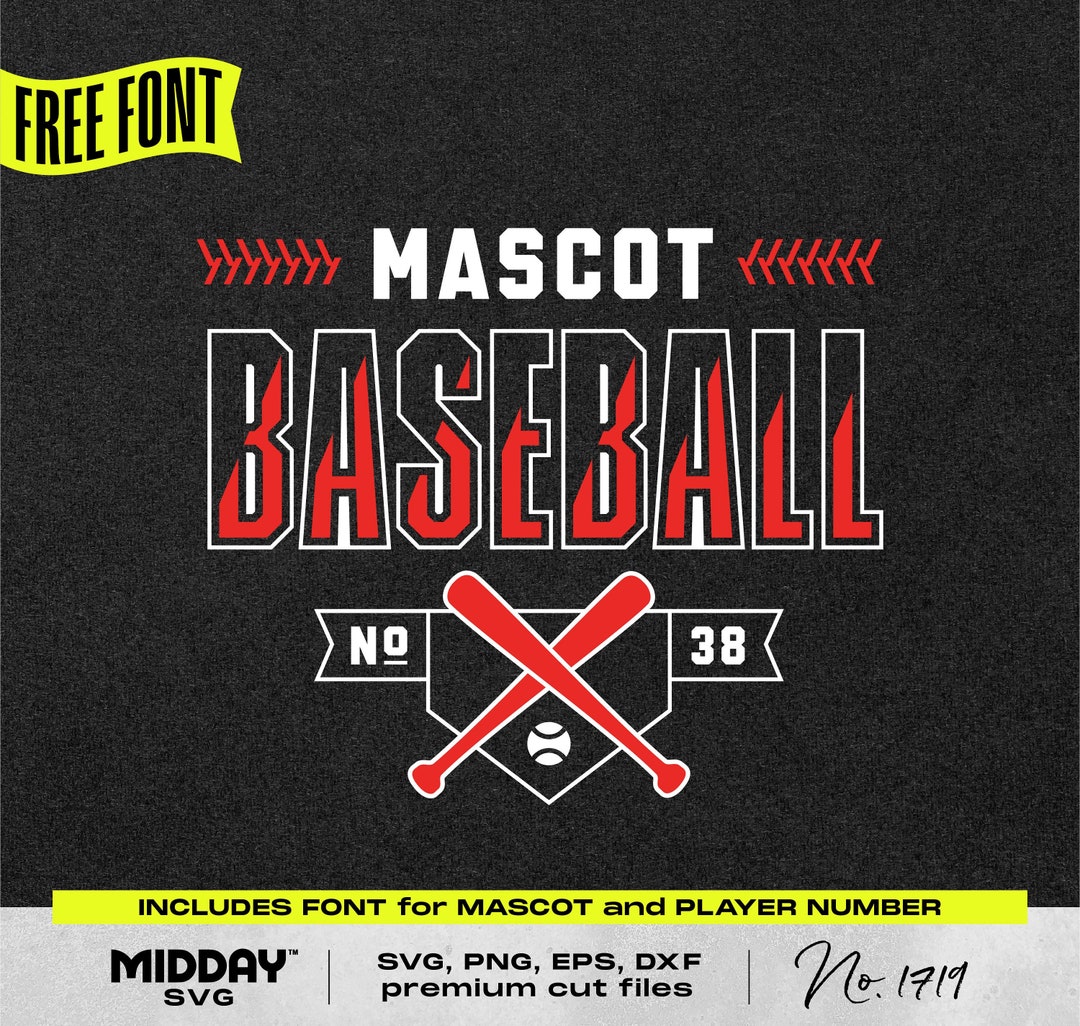 Home Plate Baseball Svg Png DIY Team Template With Font for Mascot and ...