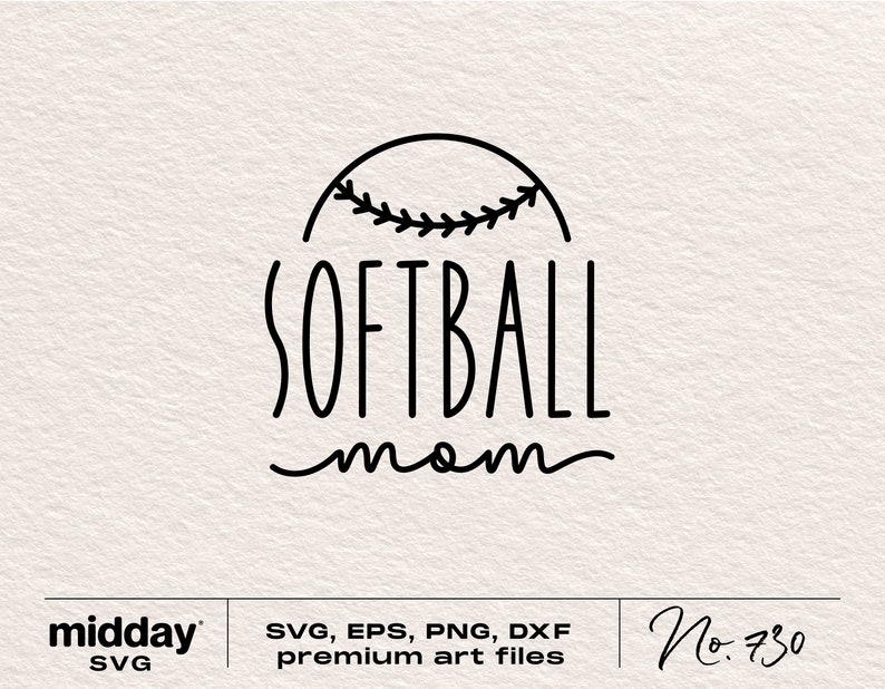 Softball Mom Svg Png Ai Eps Dxf Cricut Cut Files Etsy