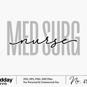 Med Surg Nurse Svg Png, Cricut, Med Surg Shirt, Cricut Cut File ...
