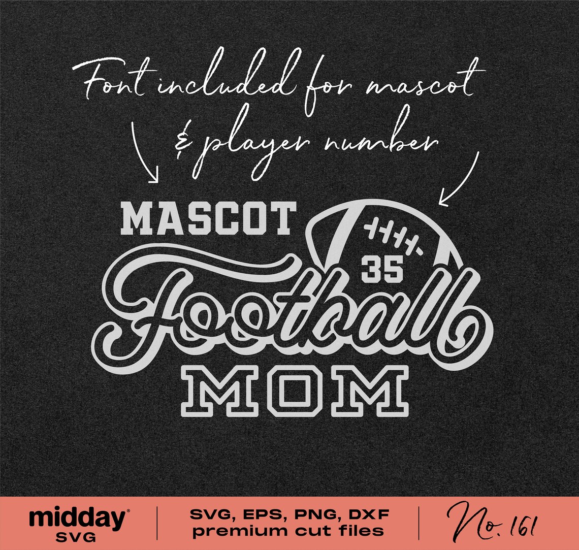 Football Mom SVG: Team Shirts Cut File (digital Download) - Etsy