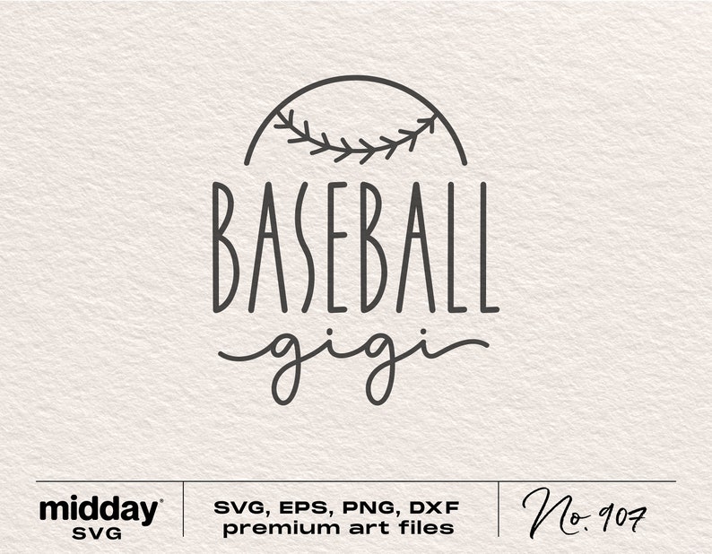 Baseball Gigi SVG, PNG, Cricut & Silhouette Cut Files (digital Download ...