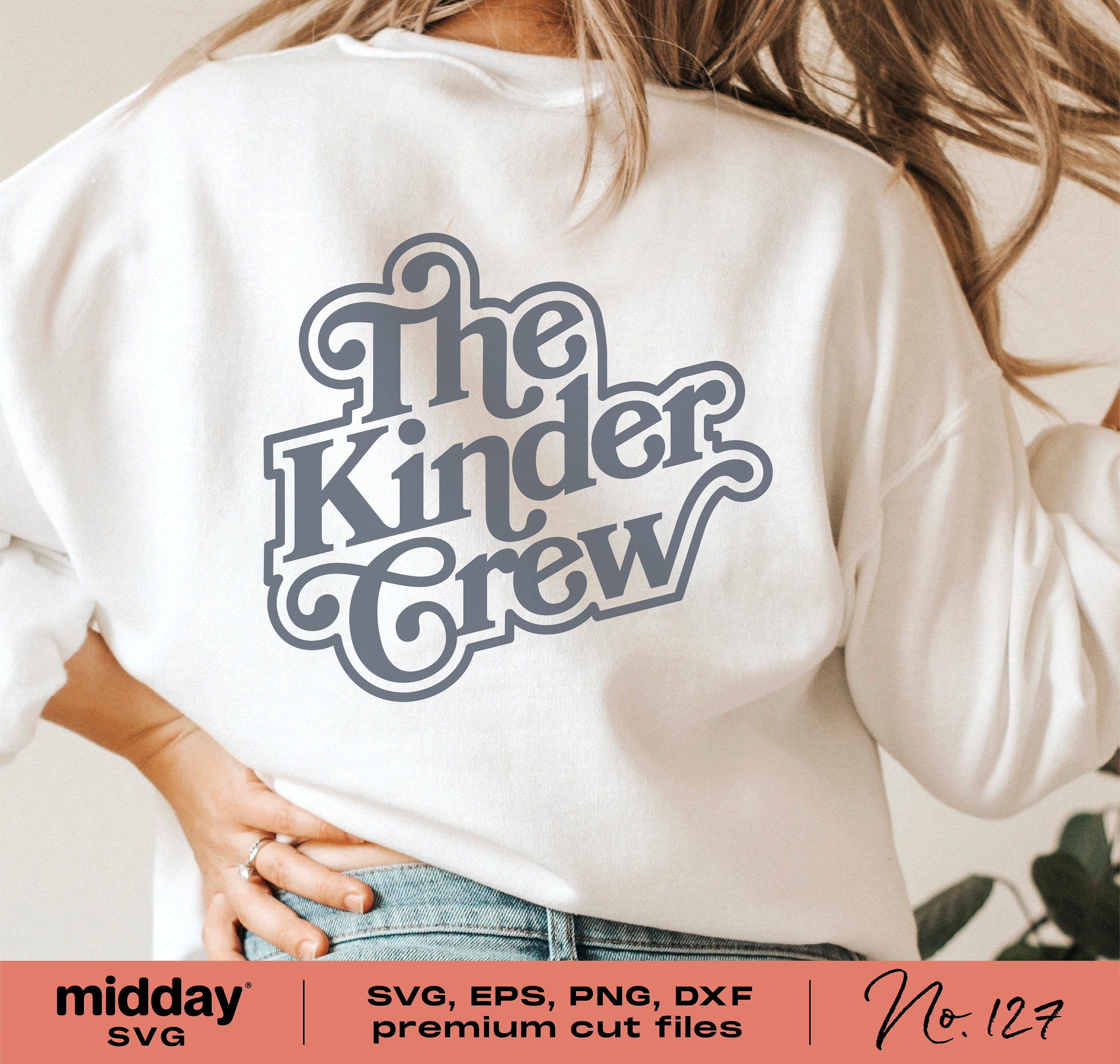 Kinder Crew Svg Png Dxf Eps Kindergarten Crew Teacher - Etsy