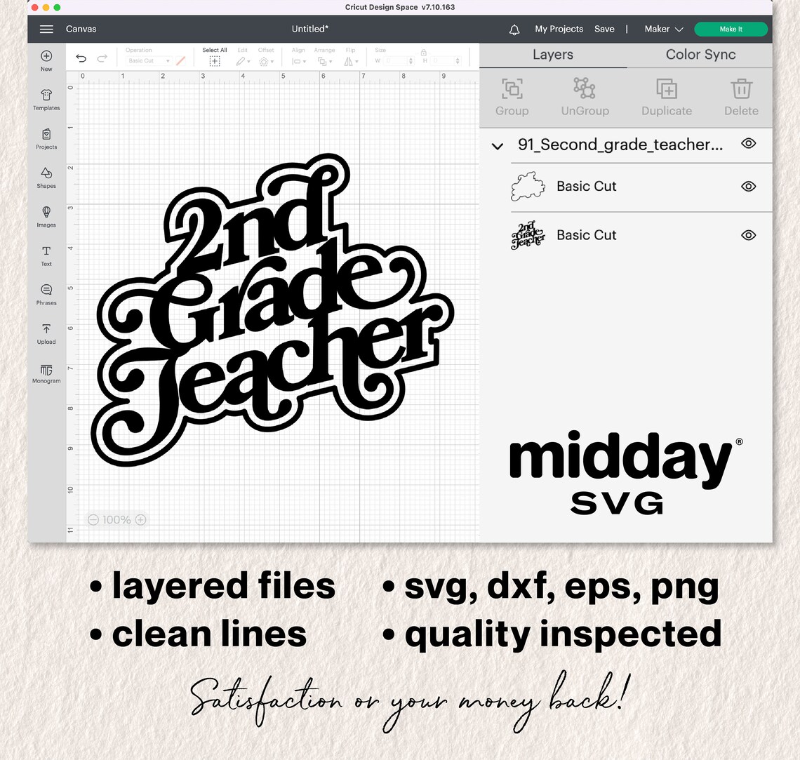 Second Grade Teacher Svg Png Dxf Eps 2nd Grade Teacher Svg - Etsy