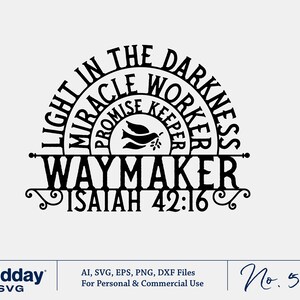 Waymaker Svg, Waymaker Png, Waymaker Download for Shirt Sign Decal ...