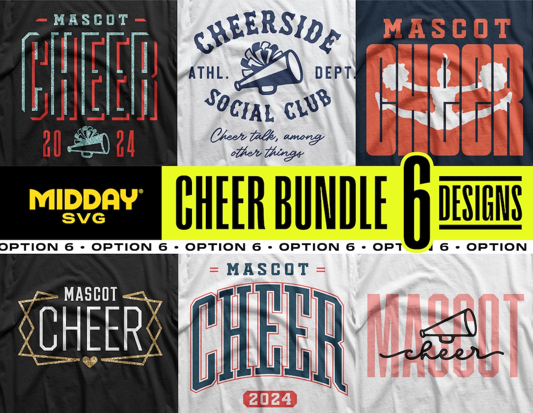 Cheer Bundle V6 Svg, Png Dxf Eps, Cheerleader Bundle, Cheerleading ...