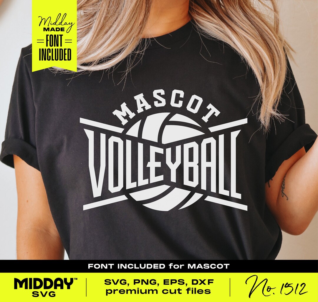 Volleyball Team SVG, Mascot Font (digital Download) - Etsy