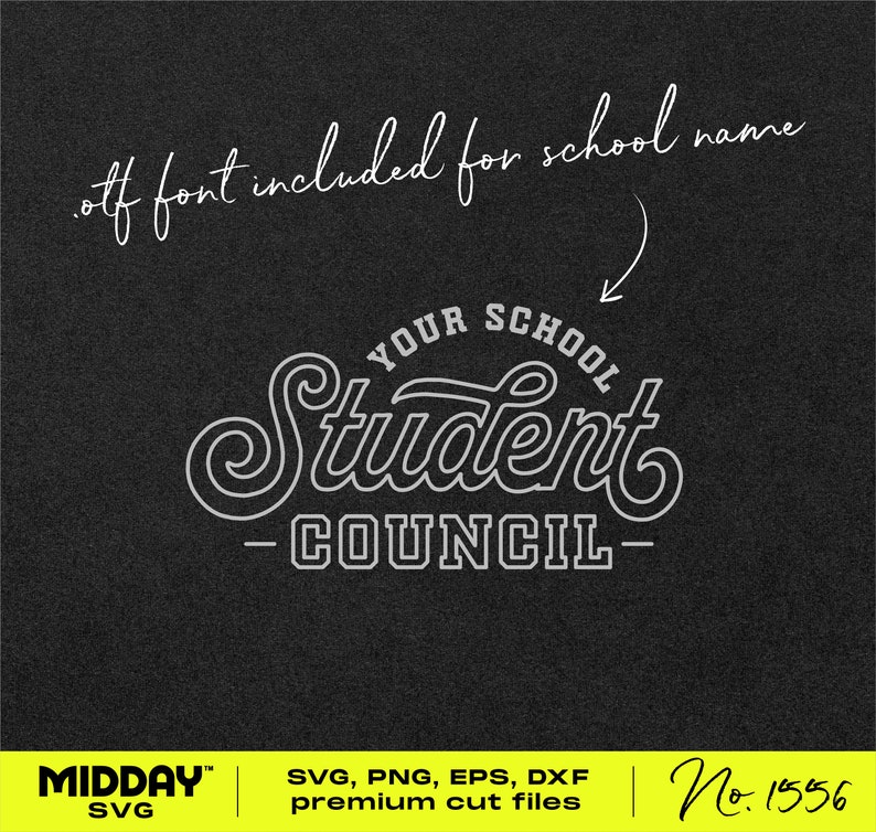Student Council Design, School Svg, Png, Eps, Dxf (digital Download) - Etsy