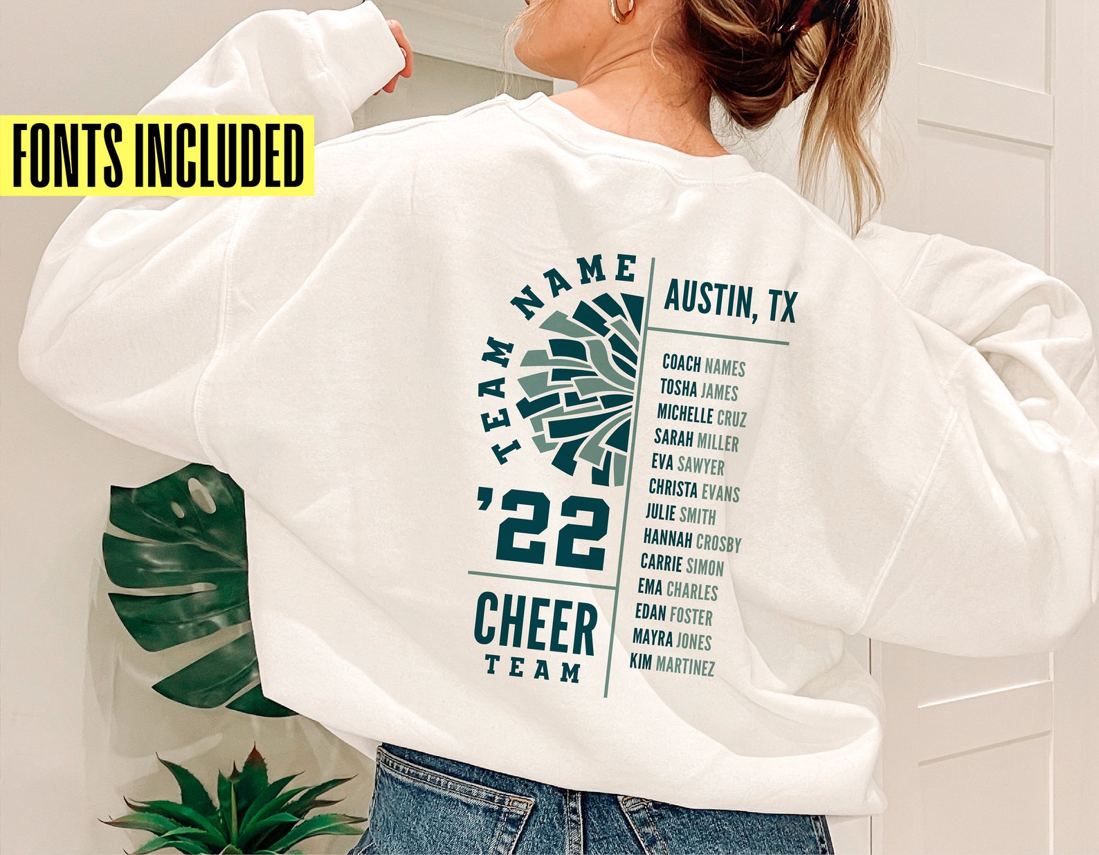 Cheer Team Template Svg Cheer Roster Svg Png Svg Dxf Eps Ai - Etsy UK