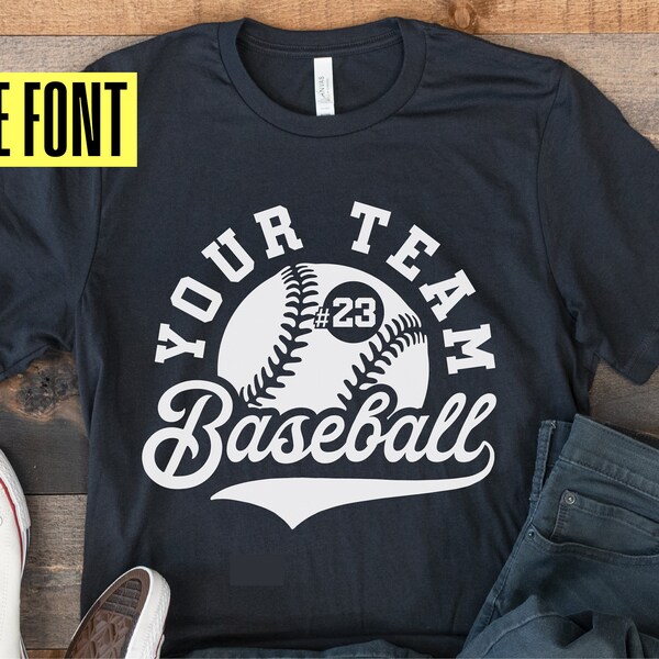 Baseball Team Shirt - Etsy