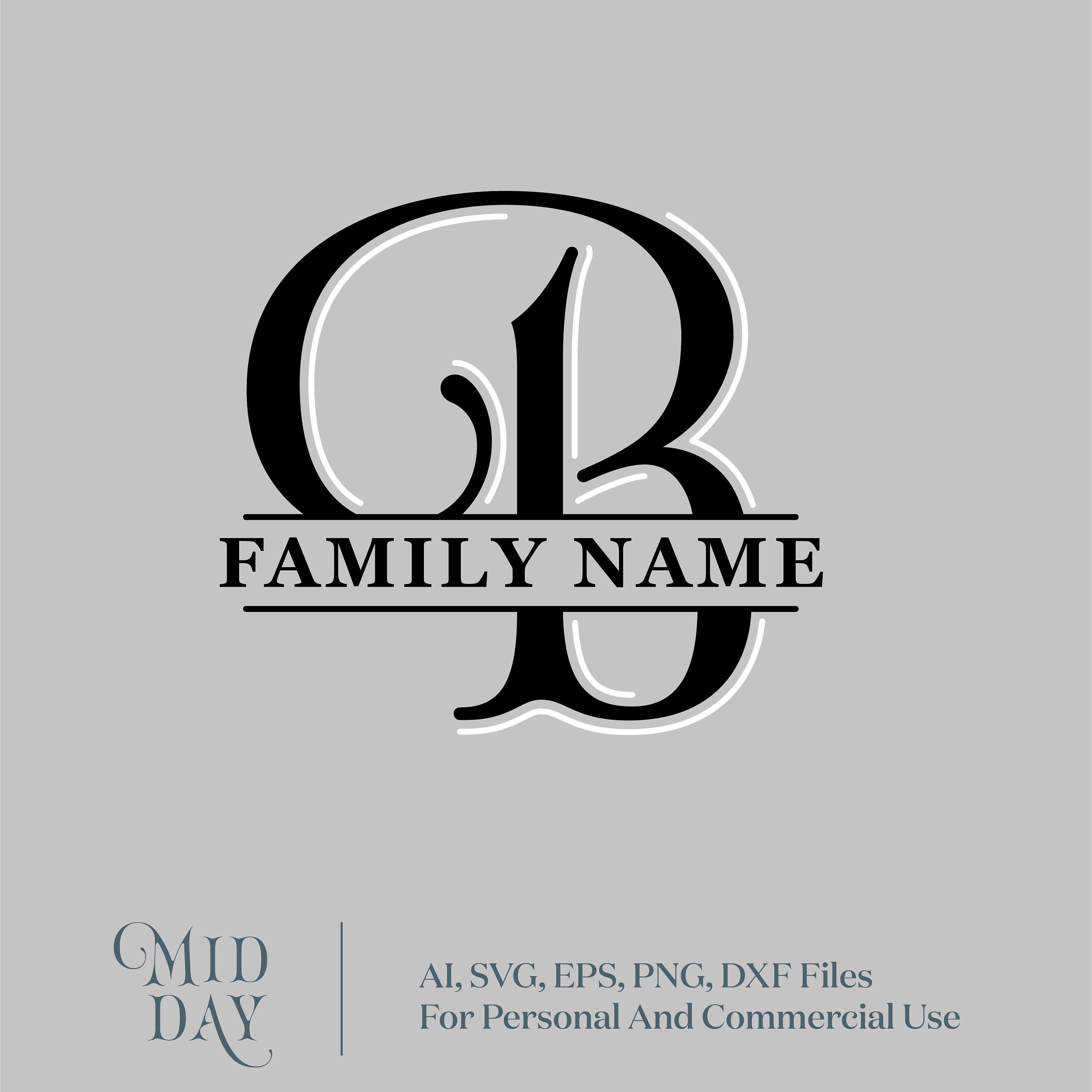 Embellishments Papercraft initial B svg split initial svg Commercial ...