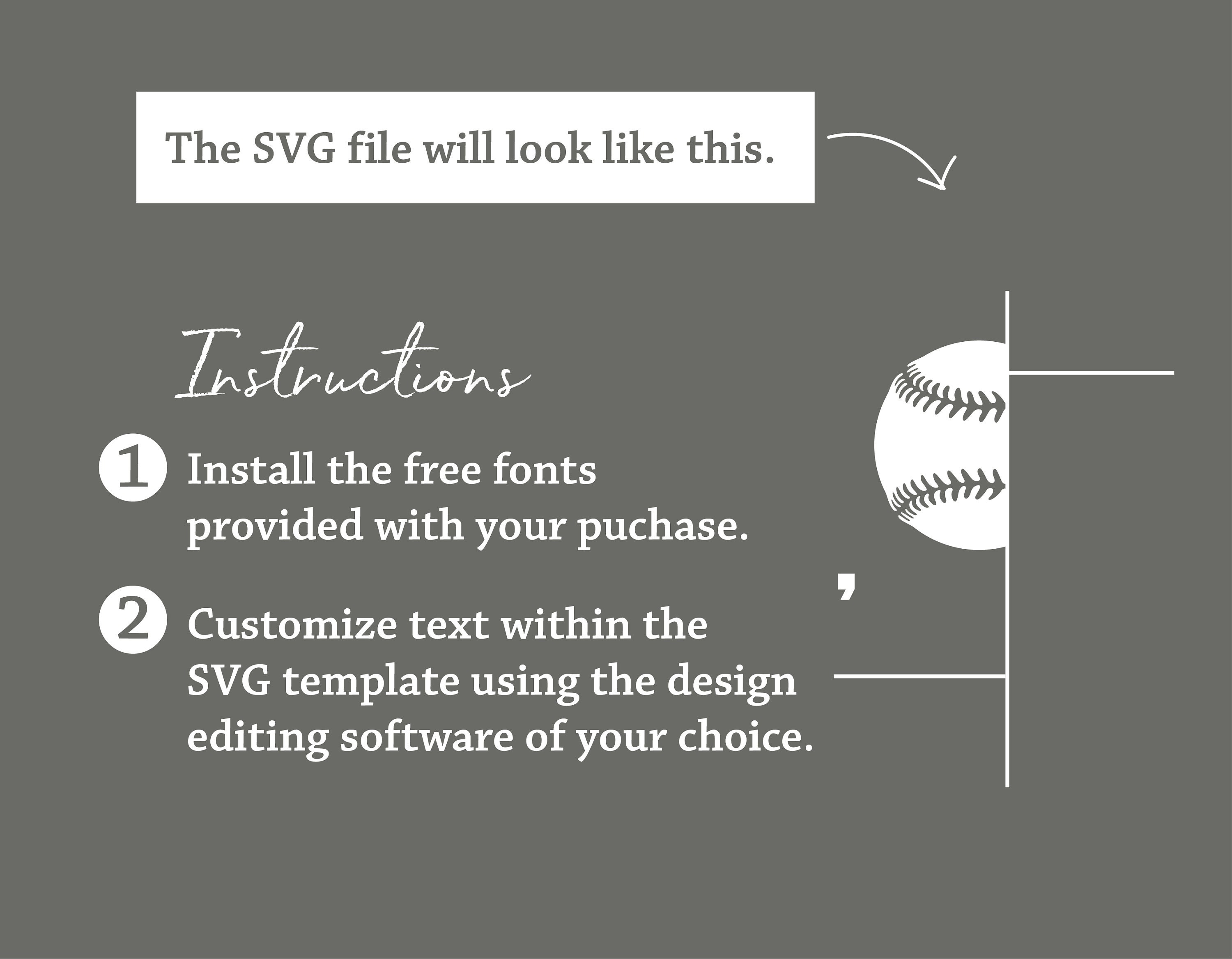 Baseball Team Banner Svg Baseball Roster Template Svg Png - Etsy