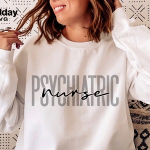 Psychiatric Nurse Svg, Png Dxf Eps, Mental Health Nurse, Cricut, Psych ...