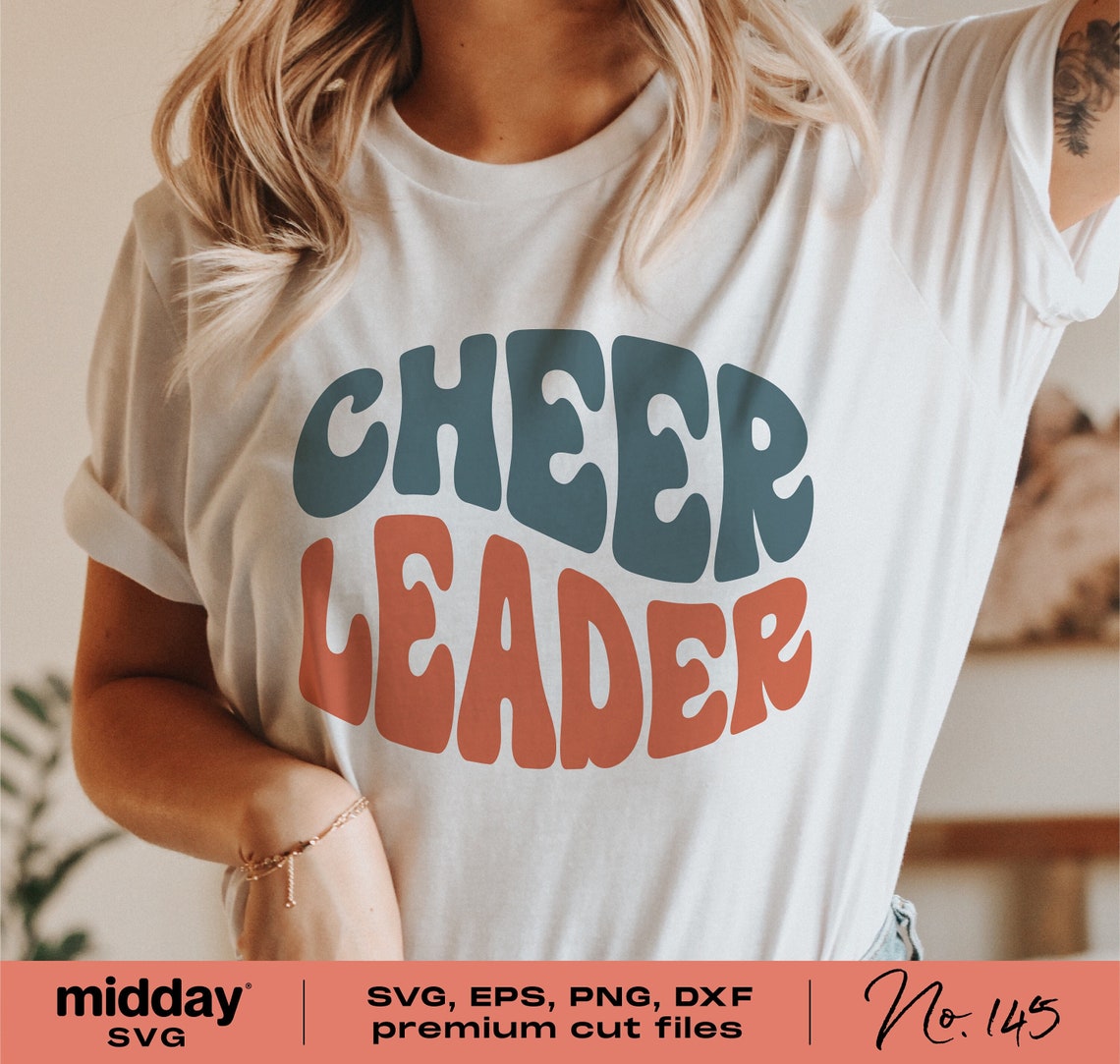 Cheerleader Svg Png Dxf Eps Retro Cheerleading Design - Etsy