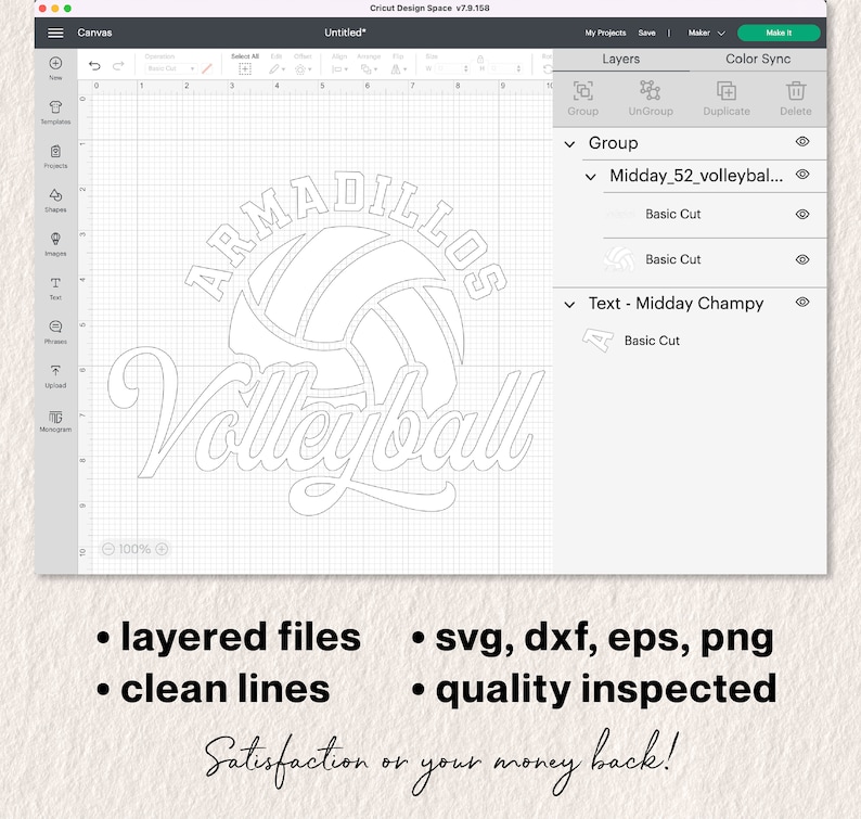 Volleyball Team Name Template (svg, Png, Dxf, Eps) (digital Download ...