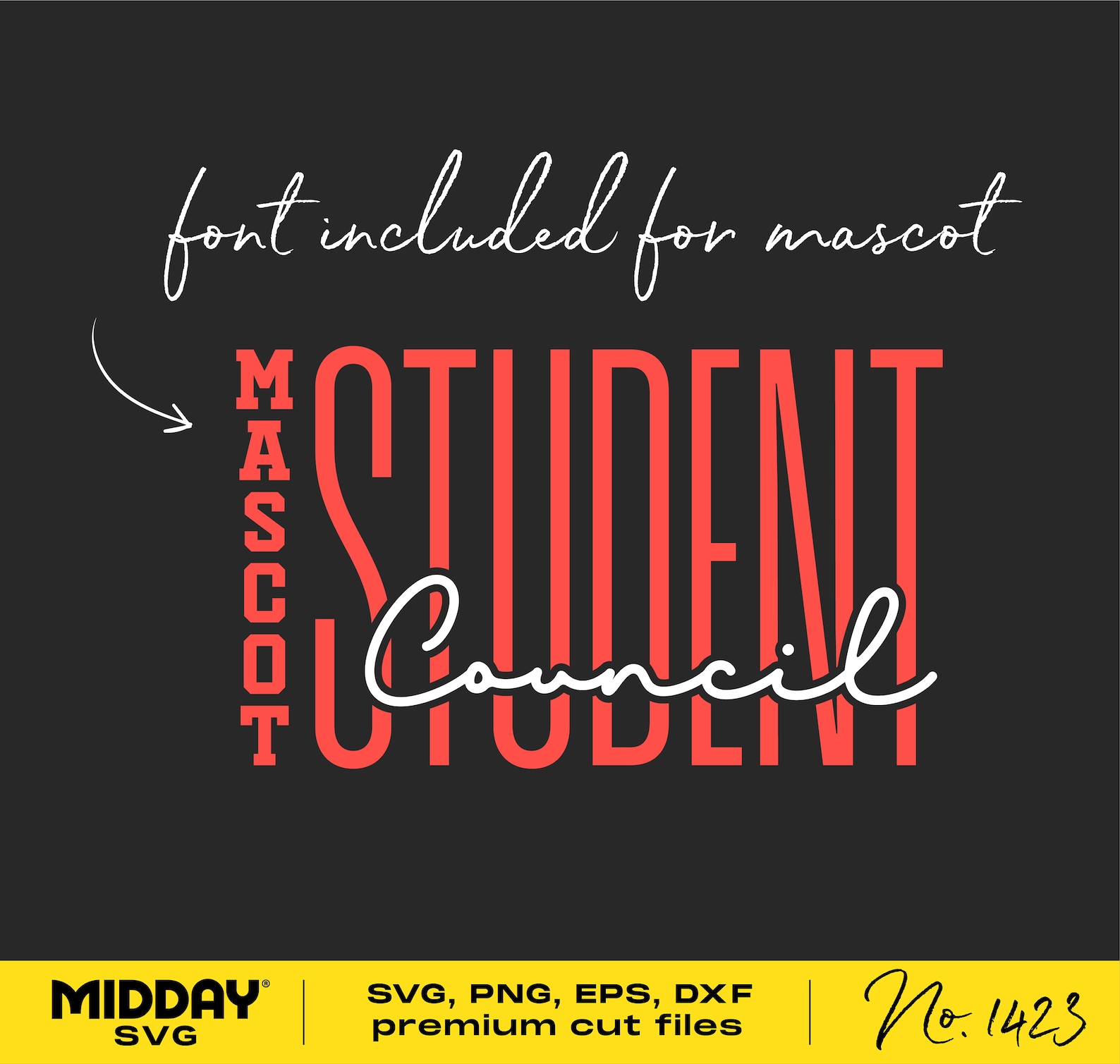 Student Council Design SVG, PNG, Cricut, Silhouette (digital Download ...