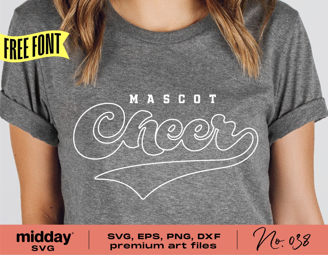 Cheerleading SVG Cheer Team Template Svg Dxf Png Eps Cricut - Etsy