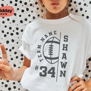 Football Team SVG, Player Template, Cricut Silhouette Cut Files ...