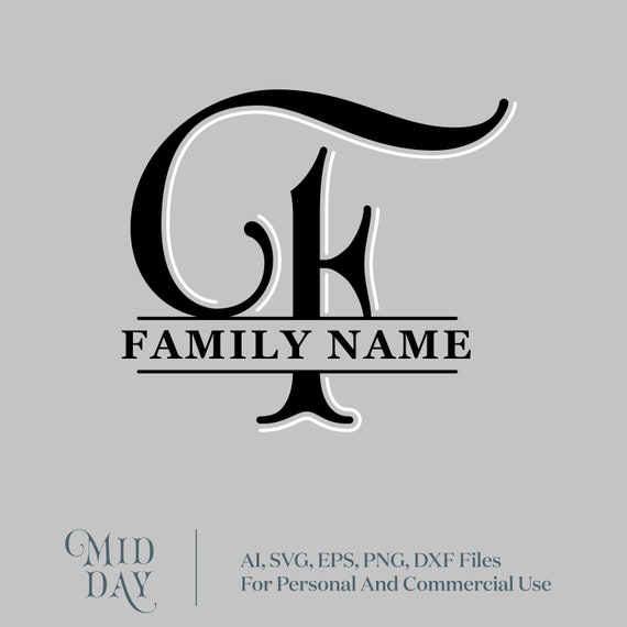 Paper, Party & Kids Embellishments Initial F Monogram svg split F svg ...