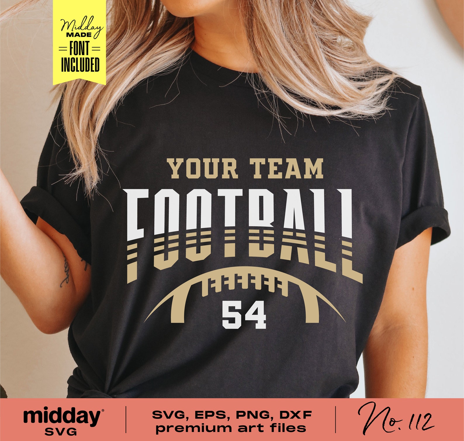 Football Team Template Bundle Svg, Png Dxf Eps, Player Shirt, Your Team ...