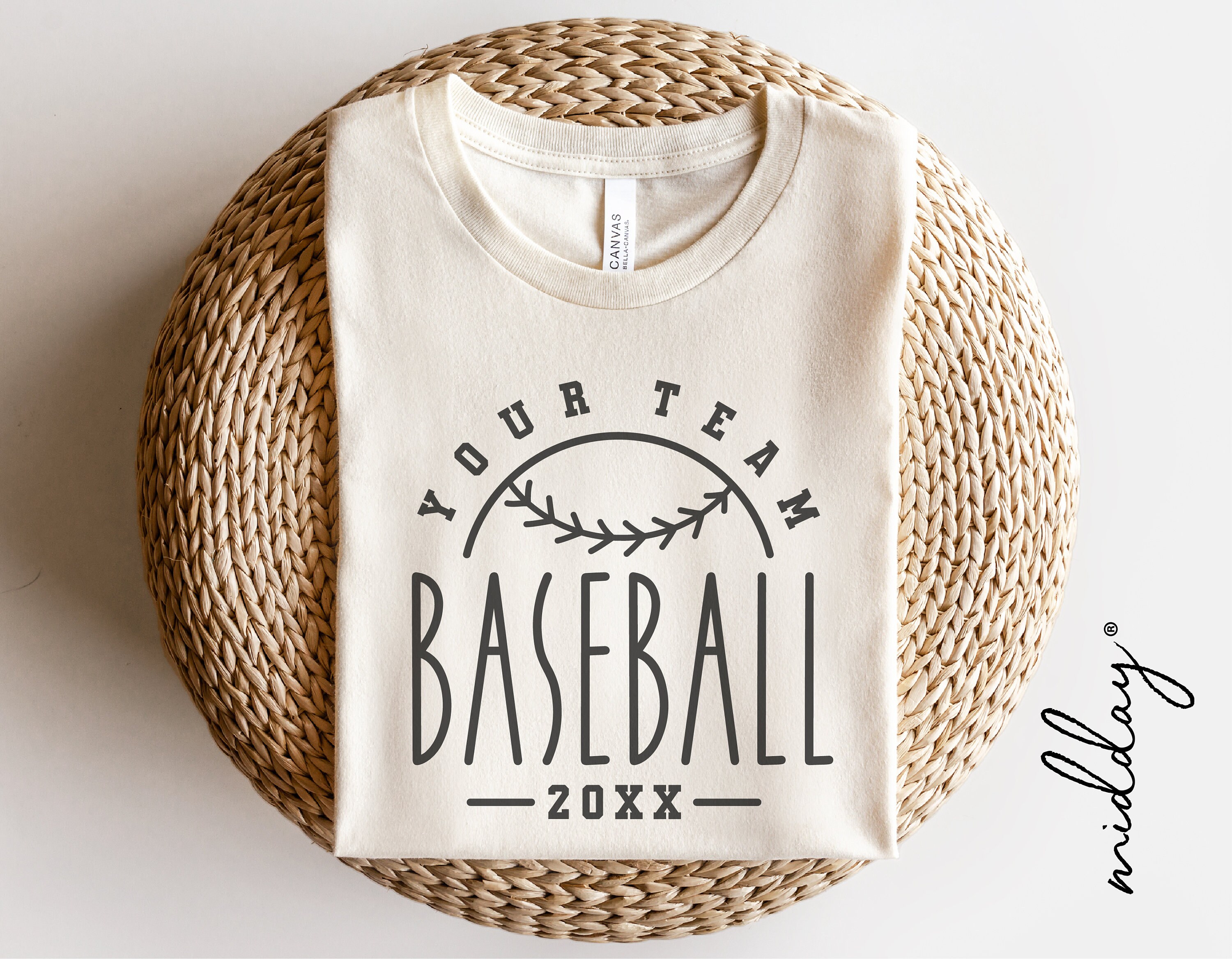 Baseball Team SVG Template With Font (digital Download) - Etsy