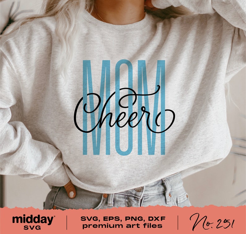 Cheer Mom Svg Dxf Eps Png Cheer Mom Shirt Design Cricut Cut - Etsy