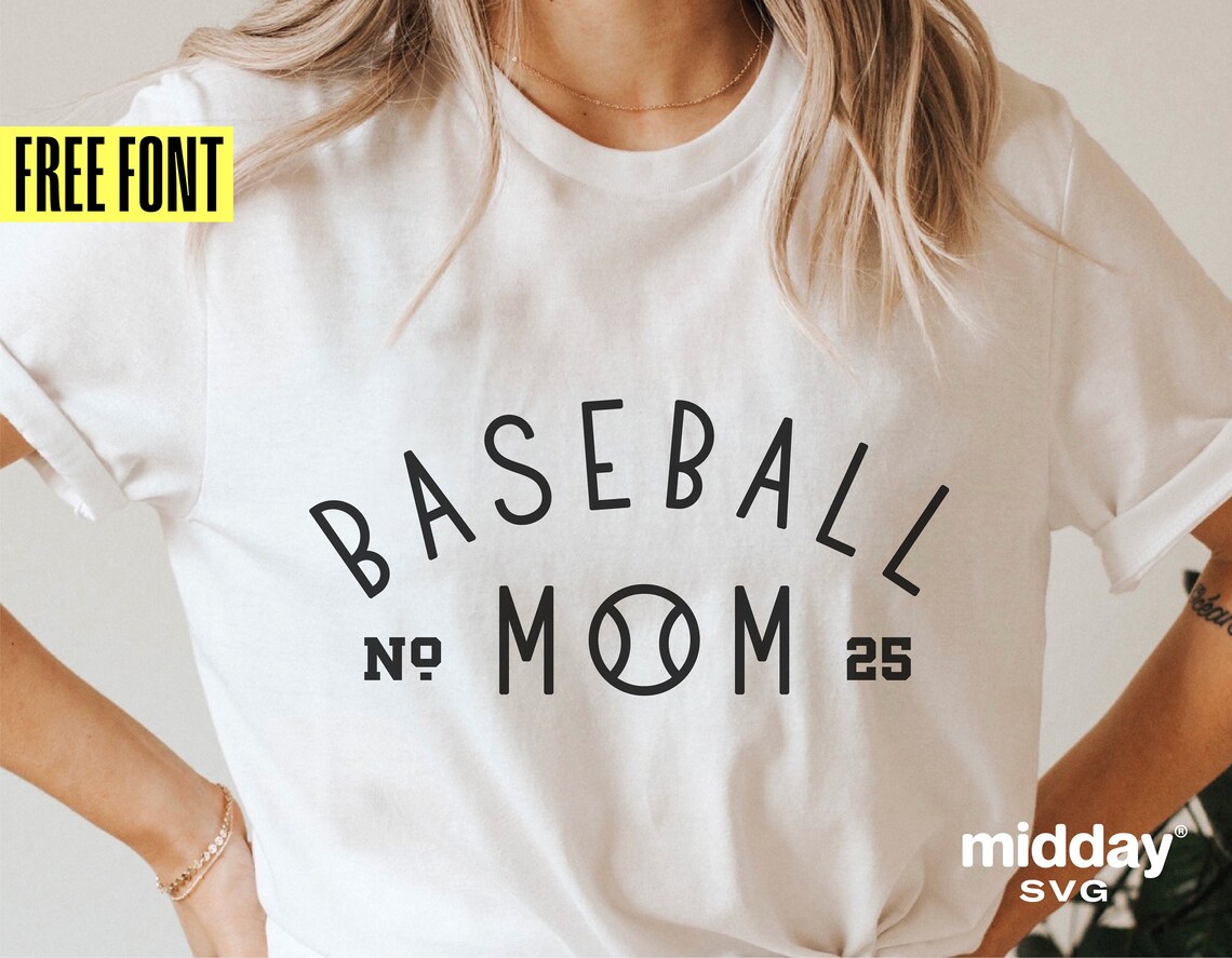 Baseball Mom Svg Minimal Baseball Design Png Eps Dxf Ai Svg - Etsy