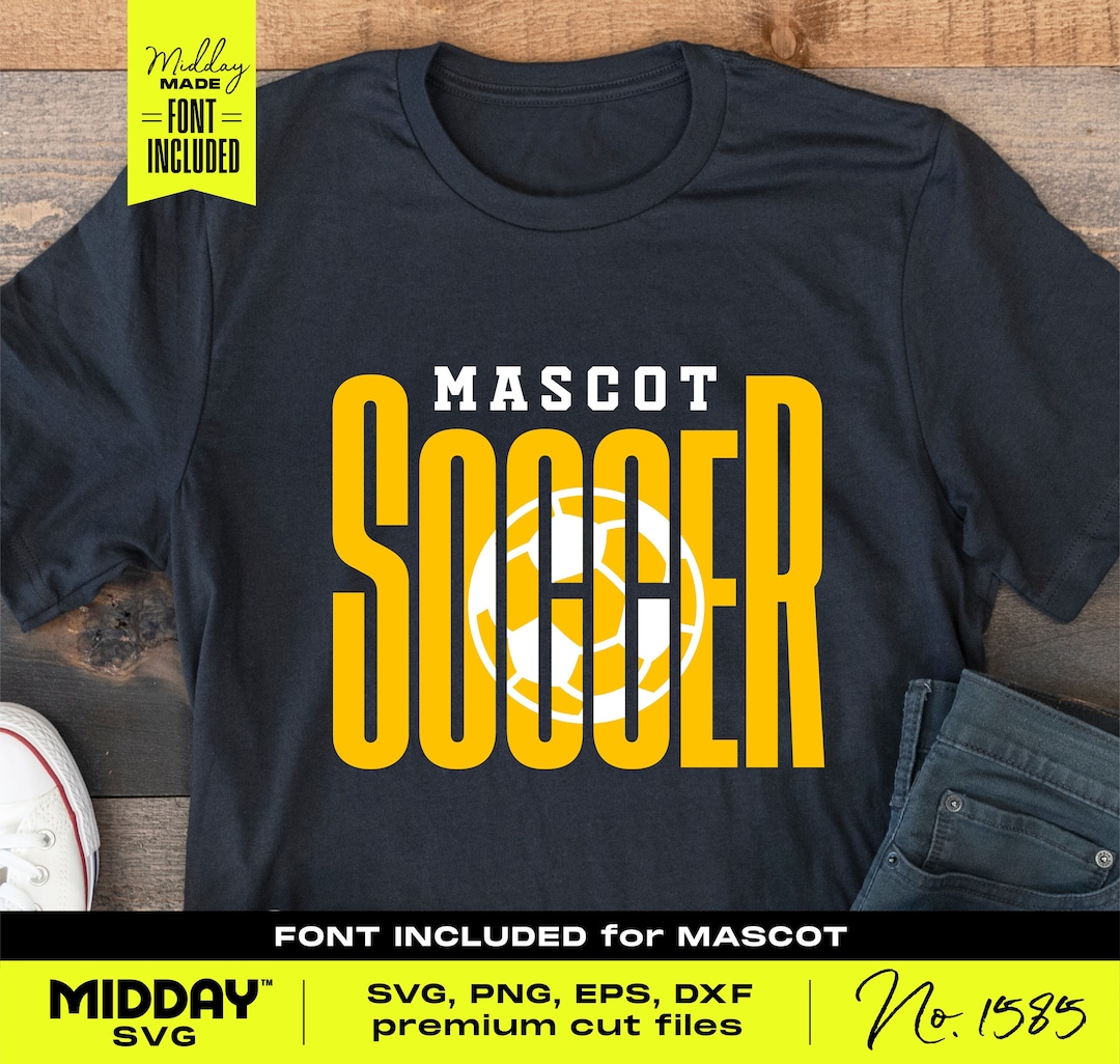 DIY Soccer Team Design - SVG Template and Font Bundle for Creating ...