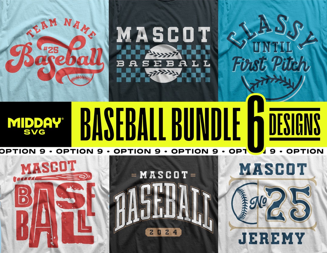 Amazing Baseball Template SVG Bundle V9 - Instant Download for DIY ...