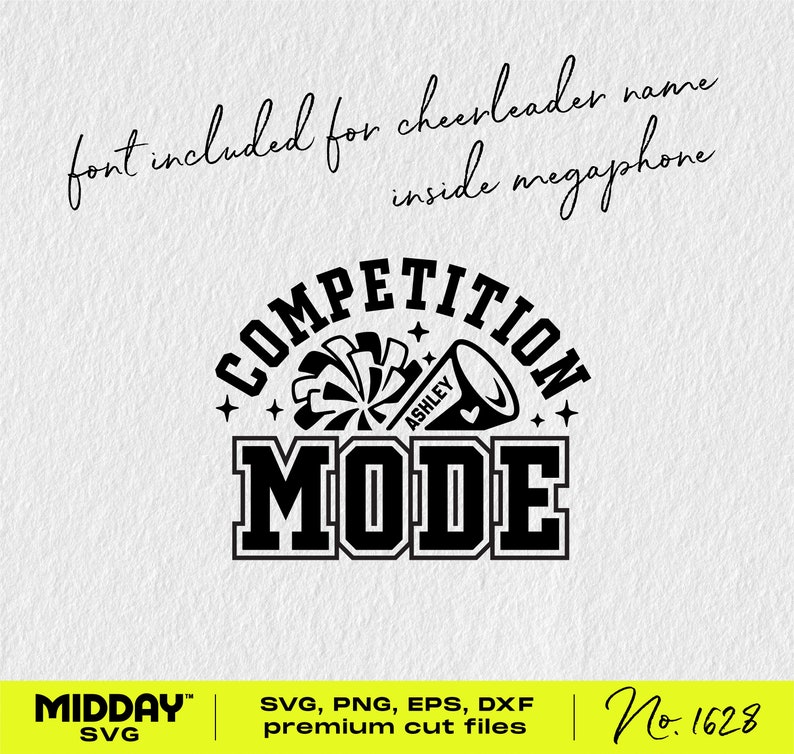 Cheerleader Competition Mode SVG - Printable Design (digital Download) - Etsy