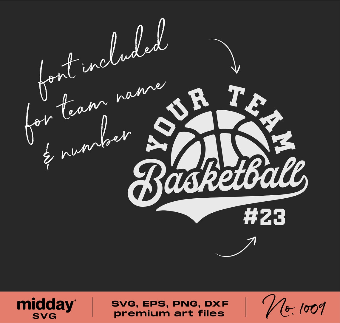 Basketball Team Template Svg Png Dxf Eps Basketball Team - Etsy