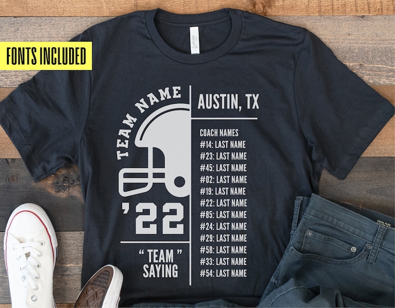 Football Team Banner Svg Football Roster Template Svg Png - Etsy