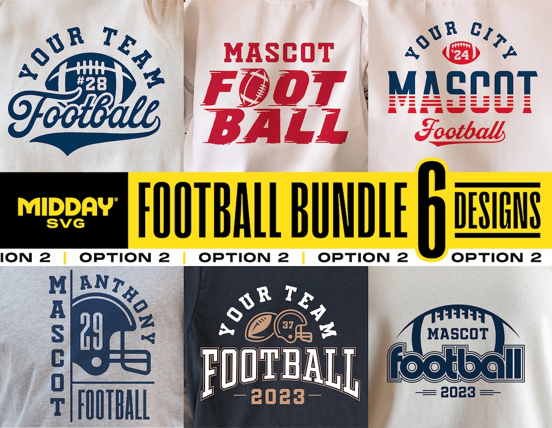 Football Team SVG Template Bundle, Player Shirt Designs (digital ...
